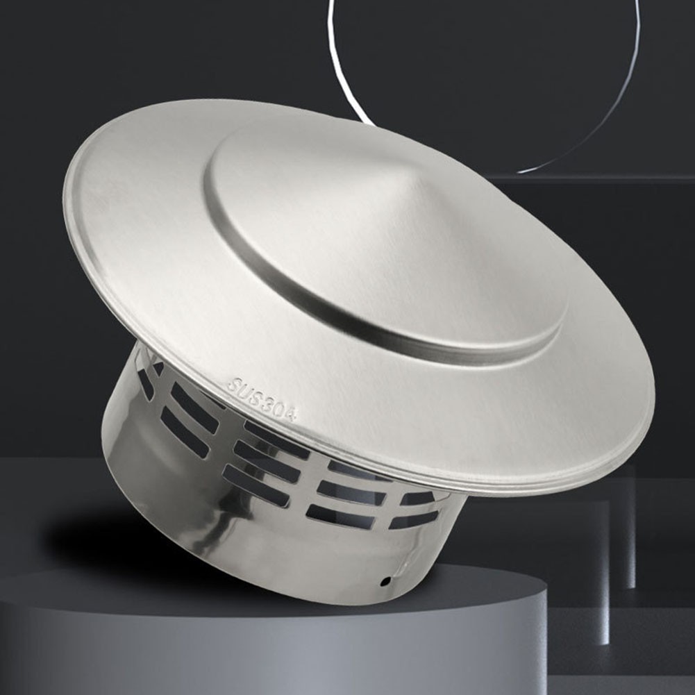[LLMA] Stainles Steel Chimney Cap Exterior Wall Fresh Air Outlet Roof ...