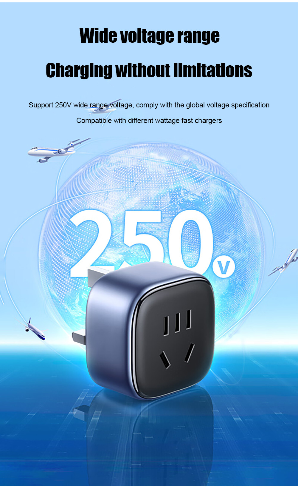 UGREEN adapter Multi-country Travel 250V Power to Socket Converter ...