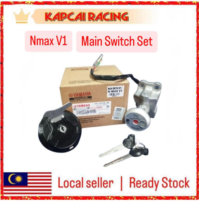 YAMAHA NMAX155 V1 NMAX 155 V1 IGNITION MAIN SWITCH FULL SET MAINSWITCH 2DP-HX250-00 SWITCH SUIS ...