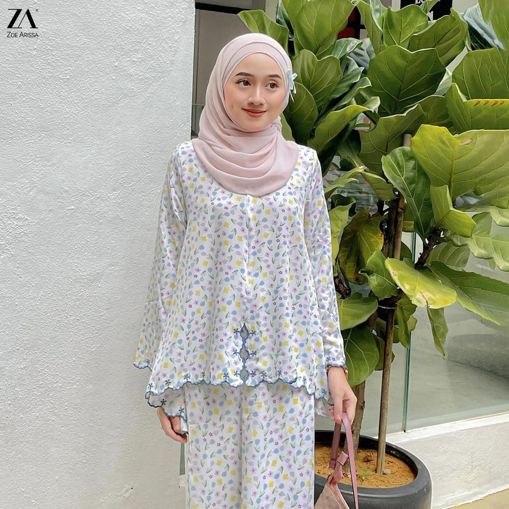 ZOE ARISSA baju raya 2025 viral Marya BF friendly kurung klasik terbaru 2025 new Sulam Printed ...
