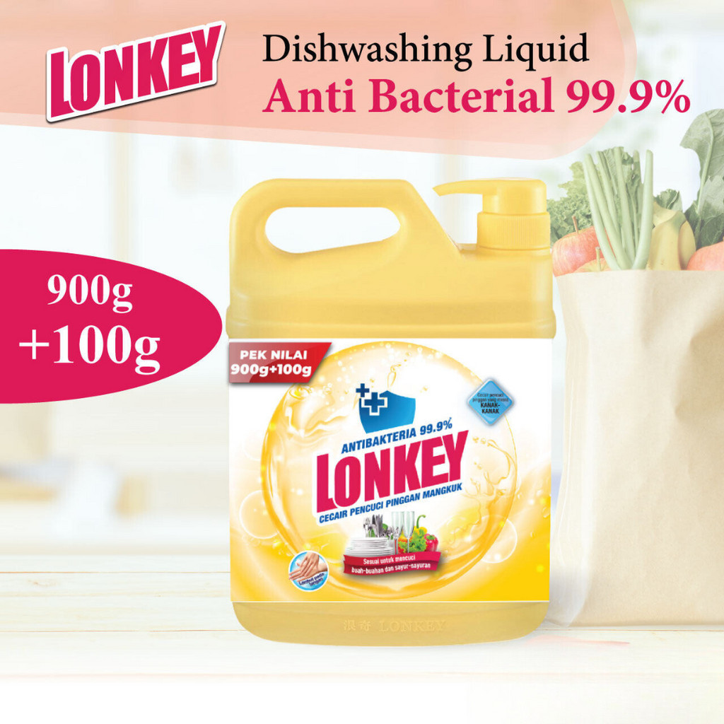LONKEY Dishwashing Liquid 1.8kg Aco Vinegar / Aloe Vera / Anti ...