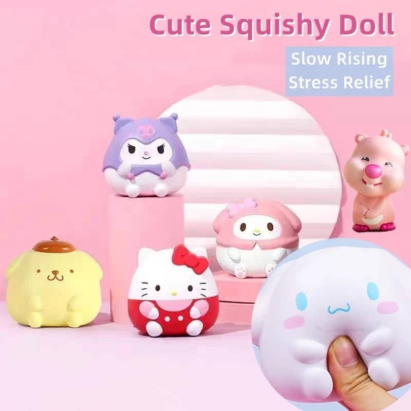 Sanrio Stress ball Kuromi Plushie Doll Sanrio Squishy Press Ball Stress ...