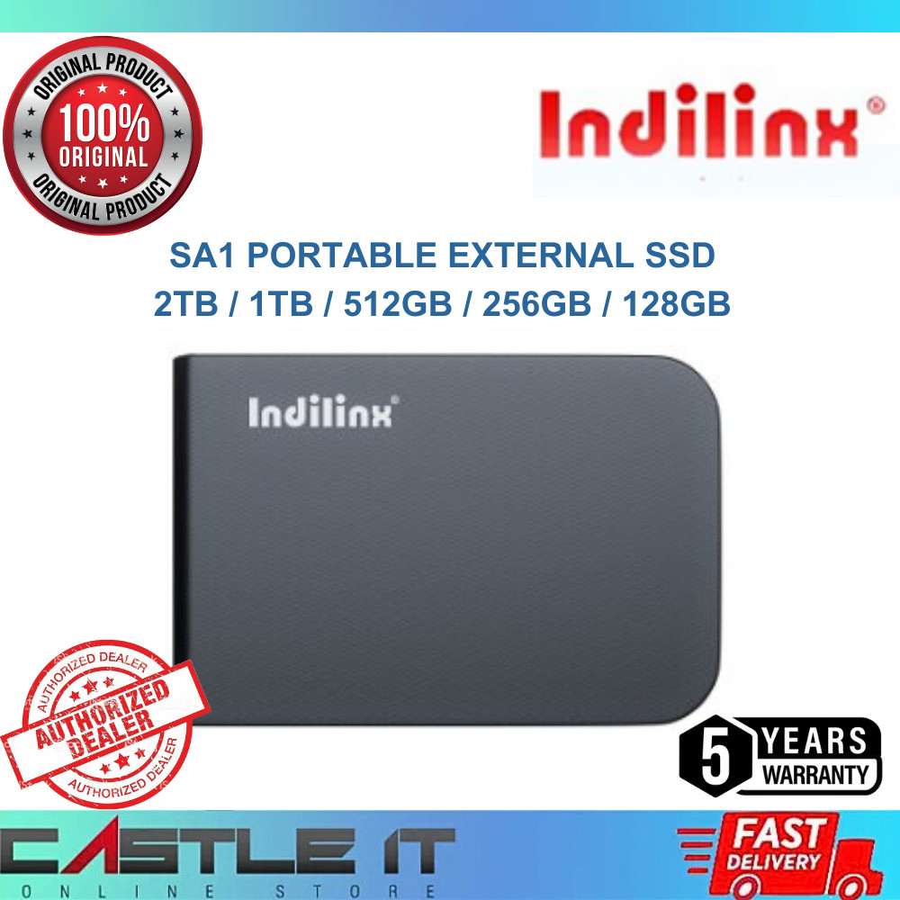 INDILINX SA1 2TB 1TB / 512GB / 256GB / 128GB Portable External SSD ...