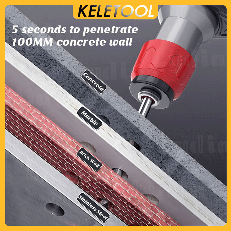 6500W electric heavy duty hammer drill 14PC Hacking Rotary drill ...