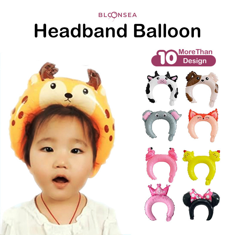Party Hat Foil Balloon Mickey Minnie Mouse Rabbit Fox Unicorn Cat ...