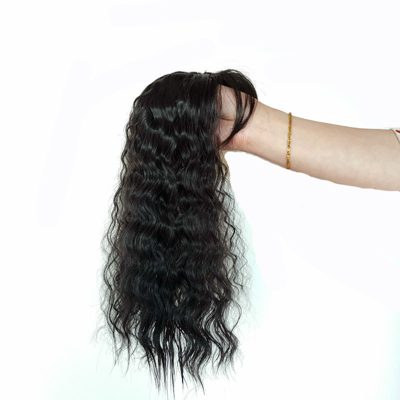 Simulated wig, top patch, fake bangs, women's corn perm, curly hair ...