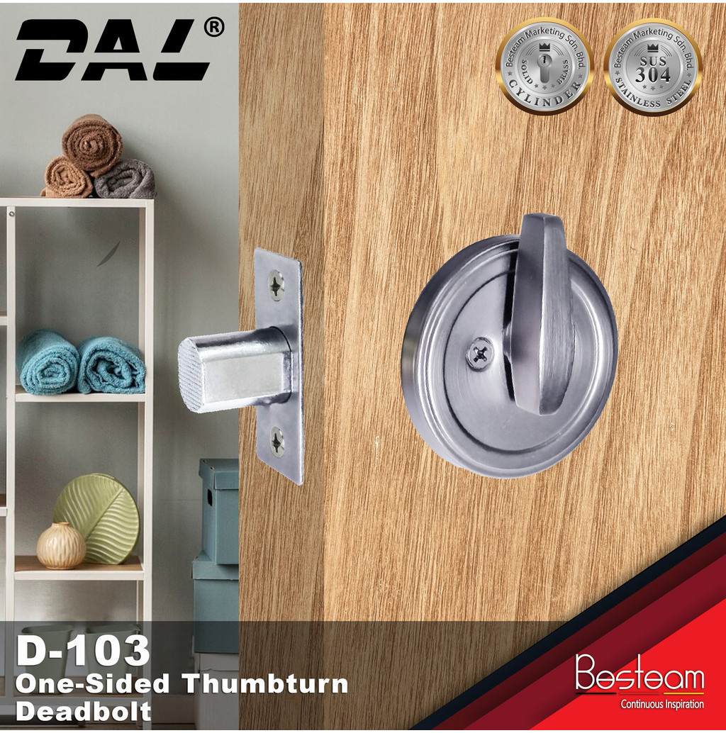 DAL D-103 One-Sided Thumbturn Deadbolt Lock | Shopee Malaysia