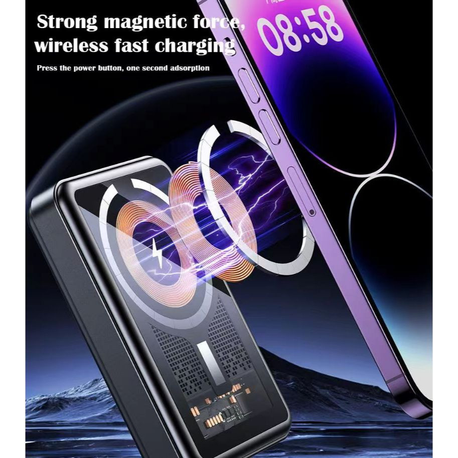 REMX RPP-580 22.5W Magnetic Wireless 10000mAh Power Bank /15W Wireless + PD 20W + QC 22.5W Super ...