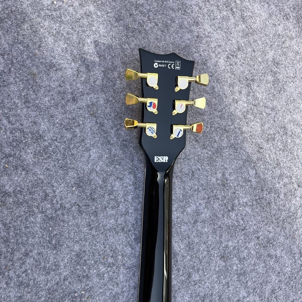 ESP LTD Deluxe EC-1000 Electric Guitar EMG Pickups Abalone Shell Inlay ...