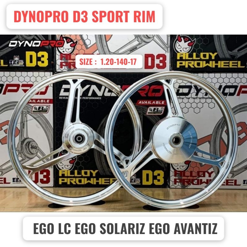 DYNOPRO D3 SPORT RIM EGO LC EGO SOLARIZ EGO AVANTIZ 1.20-140-17 3 BATANG RIM | Shopee Malaysia