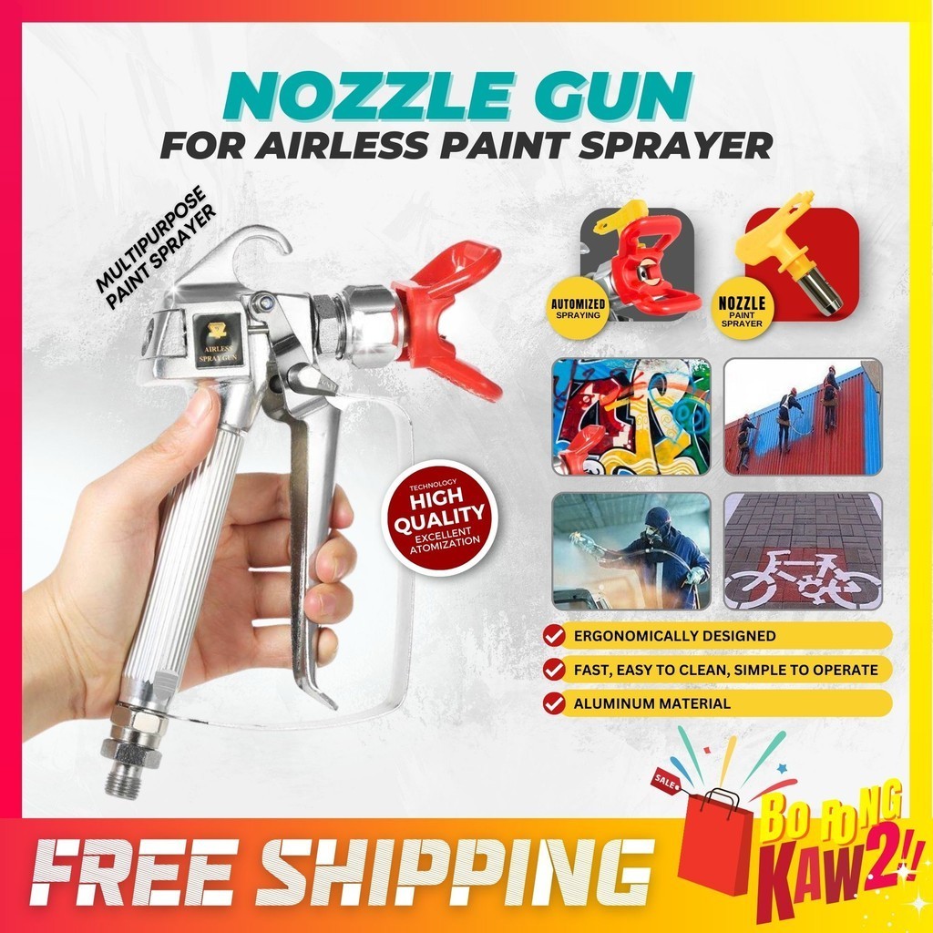 Airless Paint Sprayer High Pressure Spray Gun With Nozzle Sprayer ...