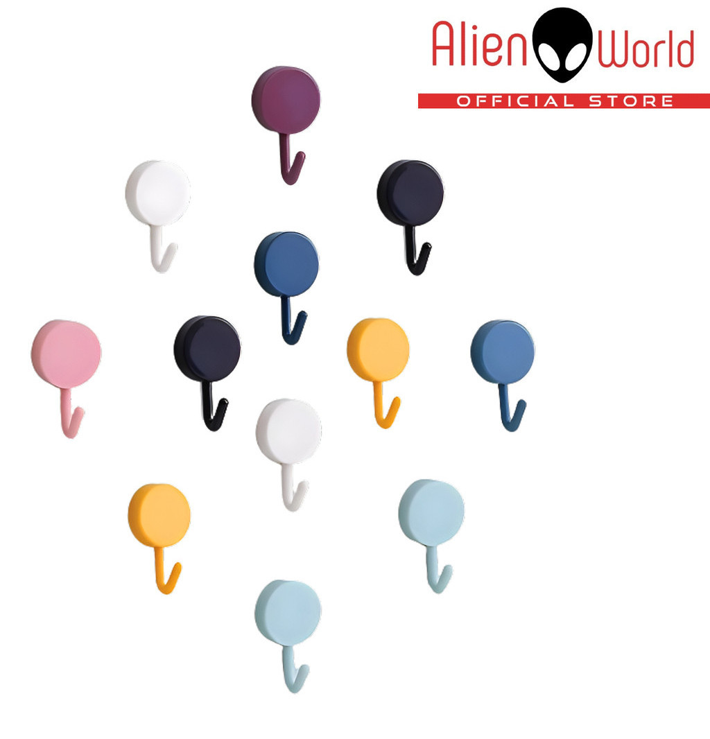 10 in 1 Wall Key Holder Hook | No Drill | Strong Adhesive Hooks ...