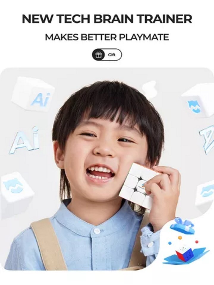 Gan Monster Go Ai 3x3 Magnetic Puzzle Cube Bluetooth Speed Cube ...