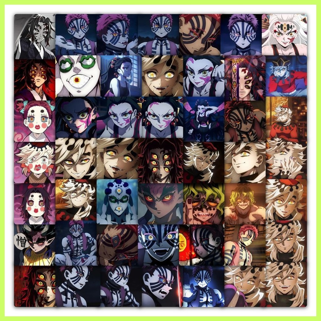 Stickers Stickers Demon Slayer (59 Sheets) Hakuji Winding Demon Stickers Demon Slayer Yiwoza ...