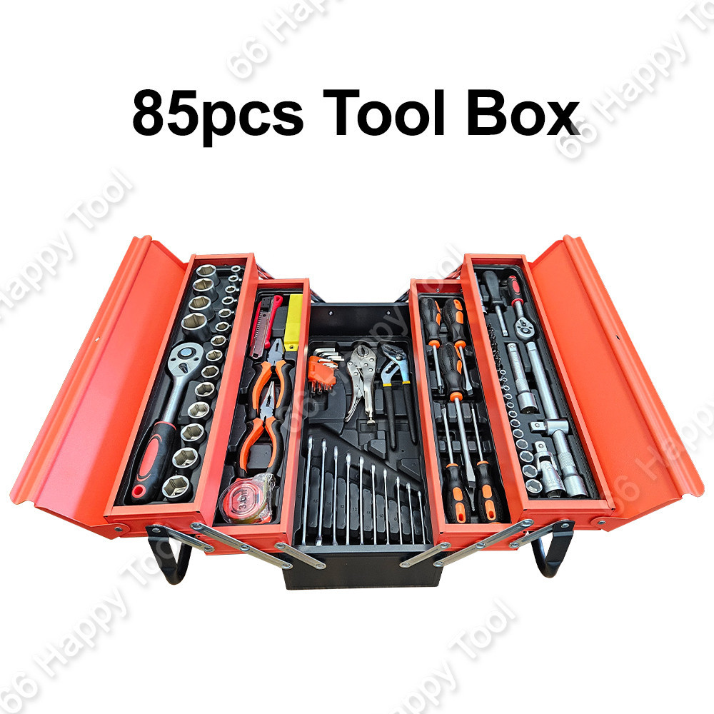 85pcs Socket & Spanner Set Ready Stock with 3 Layers Cantilever Metal ...