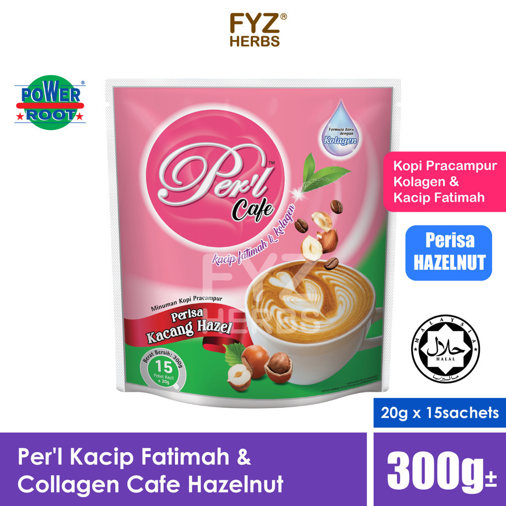 Per'l Kacip Fatimah & Collagen Cafe Coffee - Hazelnut (20g X 15s ...