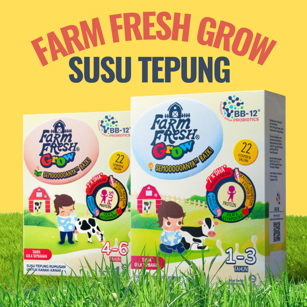 Farm Fresh Grow Susu Tepung Milk Powder (300G/500G/800G) | Shopee Malaysia