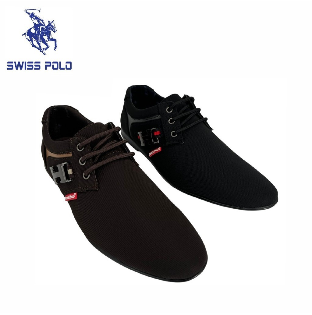 SWISS POLO SPP 1722 Original Lace Up Slip On Men s Loafers Casual Shoes Kasut Asli Swiss Polo Lelaki Shopee Malaysia