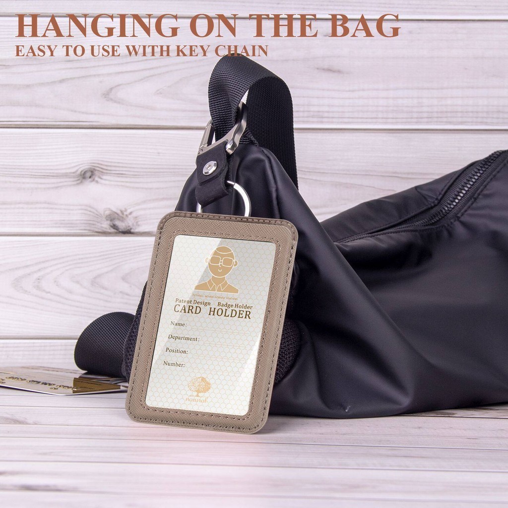 High Grade Badge ID Holder and Metal Money Clip for Office worker Name ...