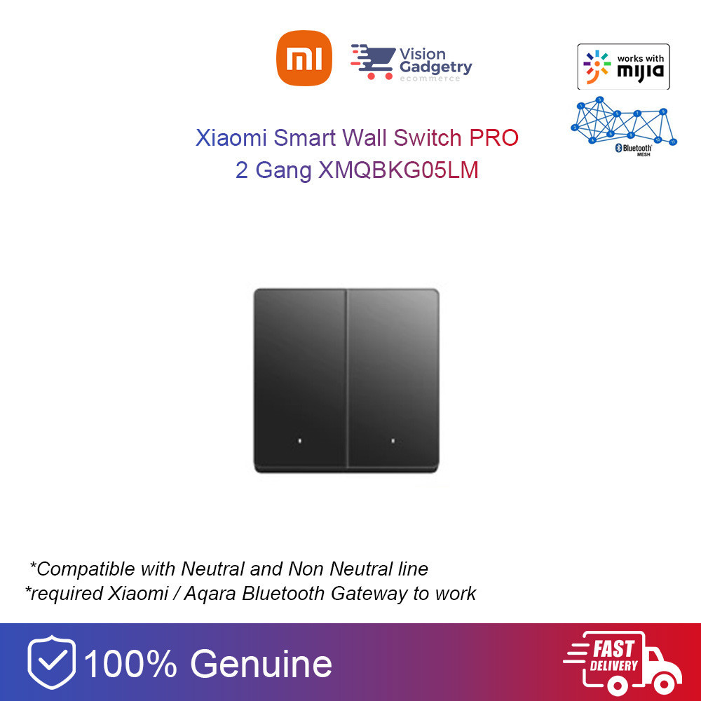 Xiaomi Smart Wall Switch Pro 1/2/3 Gang BLE Neutral/ No Neutral ...