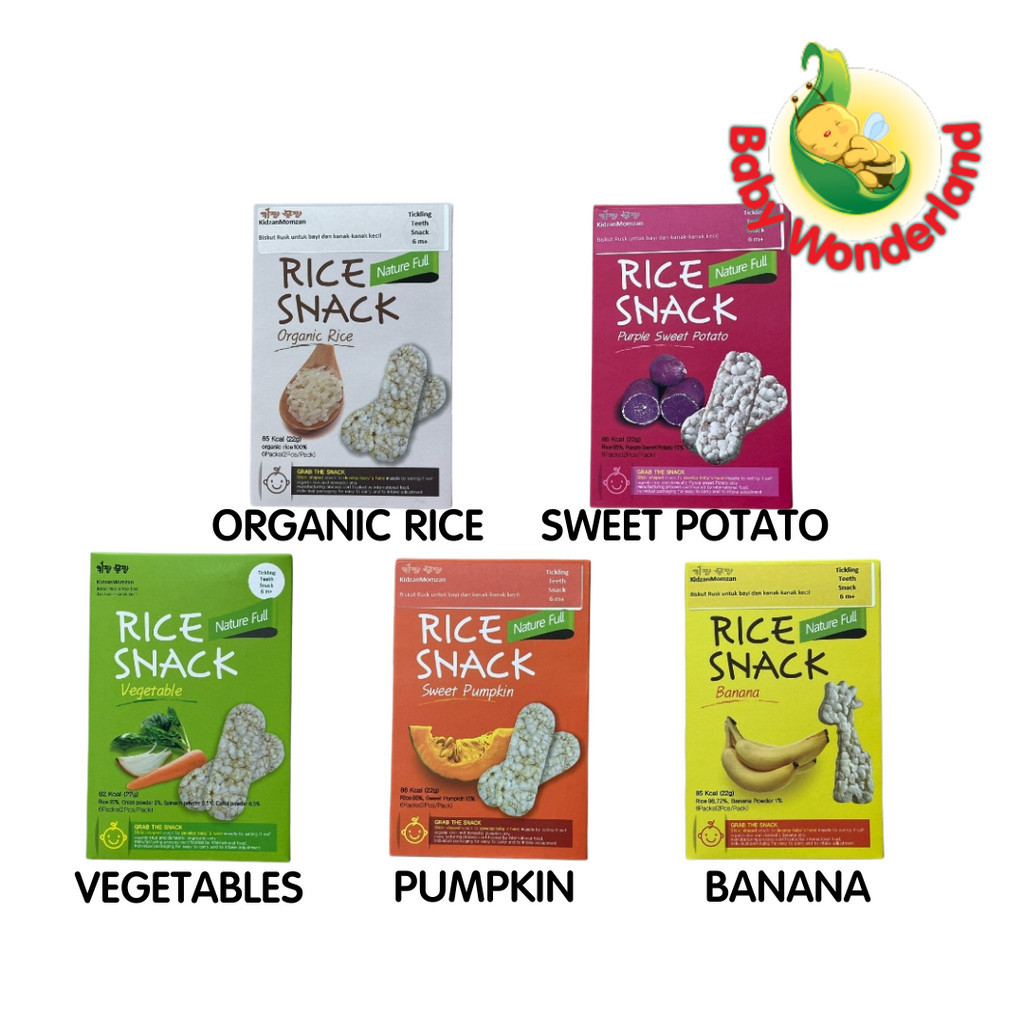 Kidzan Momzan Organic Tickling Rice Snack (22g) | Shopee Malaysia