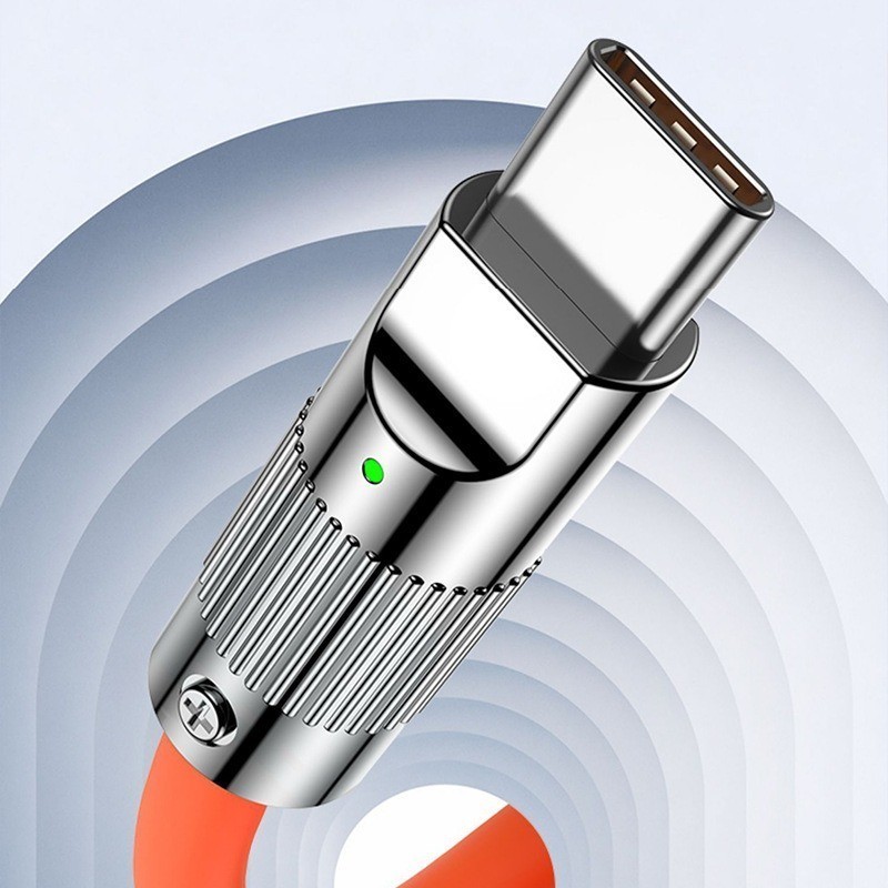 1M 120W 6A Type C Fast Charge Data Cable For Xiaomi POCO Huawei Charger ...