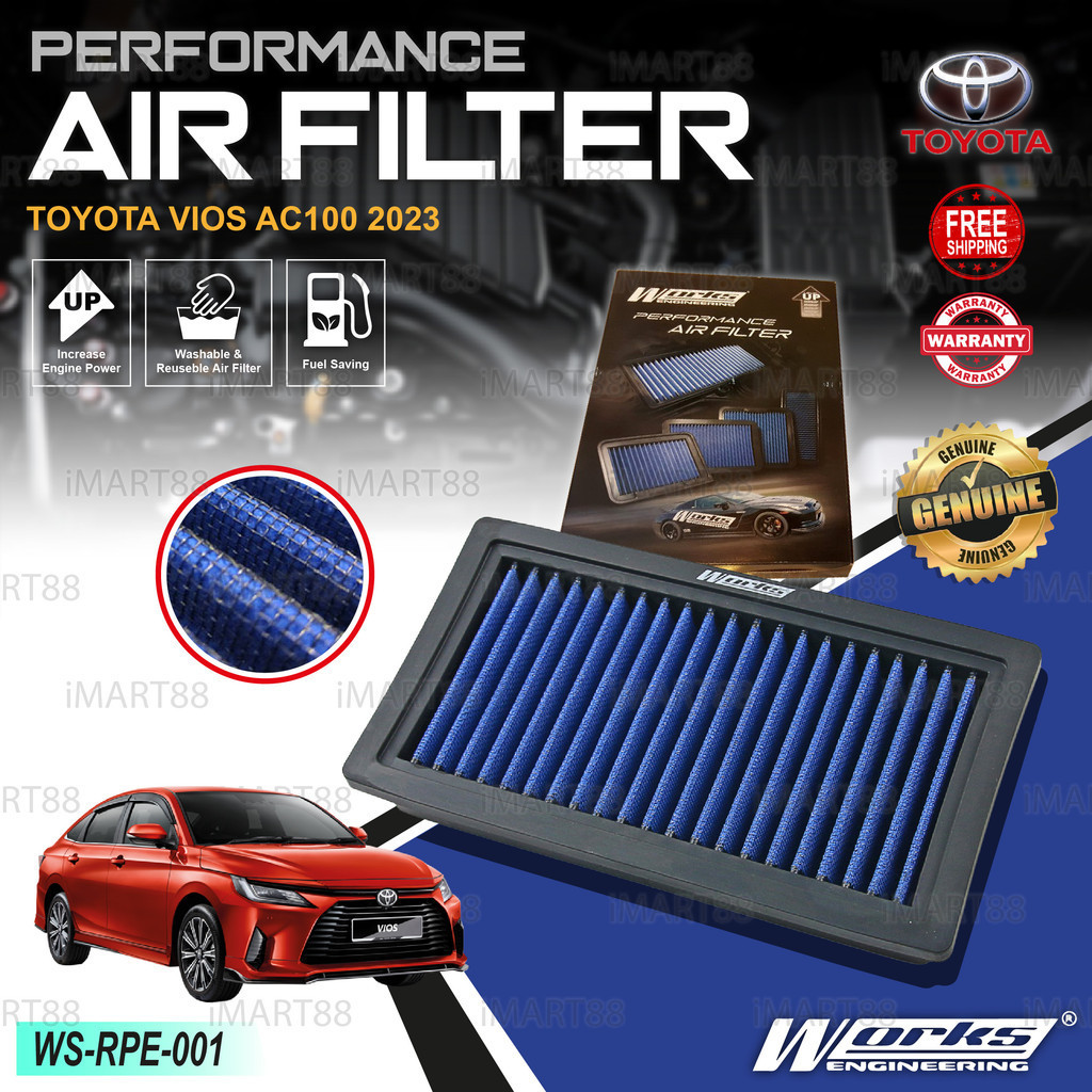 Works Engineering Drop In TOYOTA VIOS AC100 2023 WS-RPE-001 PERFORMANCE ...