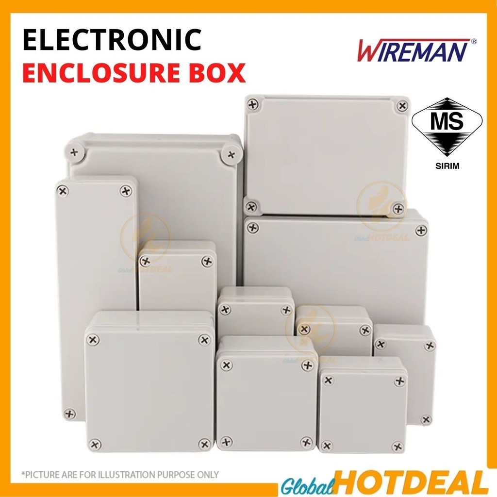WIREMAN PVC Multipurpose Waterproof IP56/ Weatherproof Electronic ...