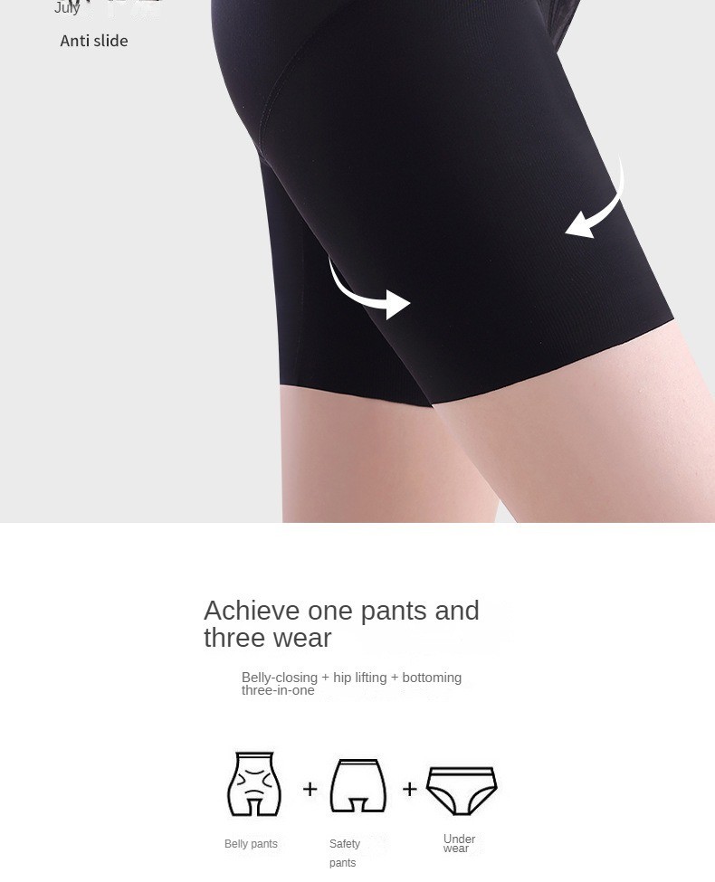 High Waist Zipper Abdominal Pants Thin Slimming Postpartum Waist ...