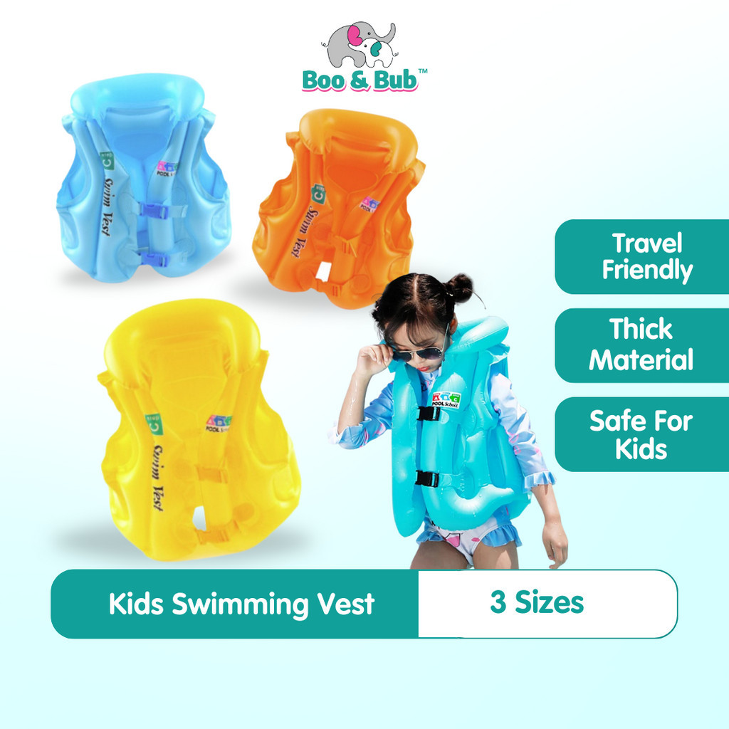 🐘Boo&Bub🐘 Children's Life Vest Jacket | Swimsuit Inflatable floatable ...