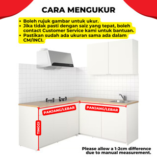 SUPERSAVE Cabinet Curtain Skirting Dapur Sinki Home Curtain Langsir ...