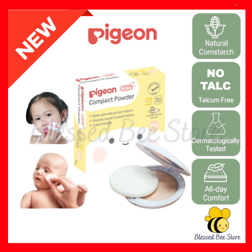 Pigeon Baby Compact Powder 10g Beige/ White Color | Shopee Malaysia