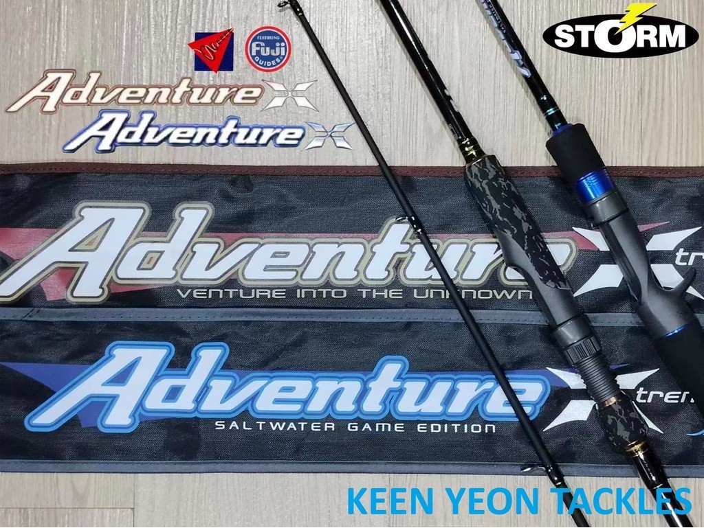 STORM ADVENTURE X-TREME SALTWATER GAME EDITION JIGGING ROD | Shopee ...