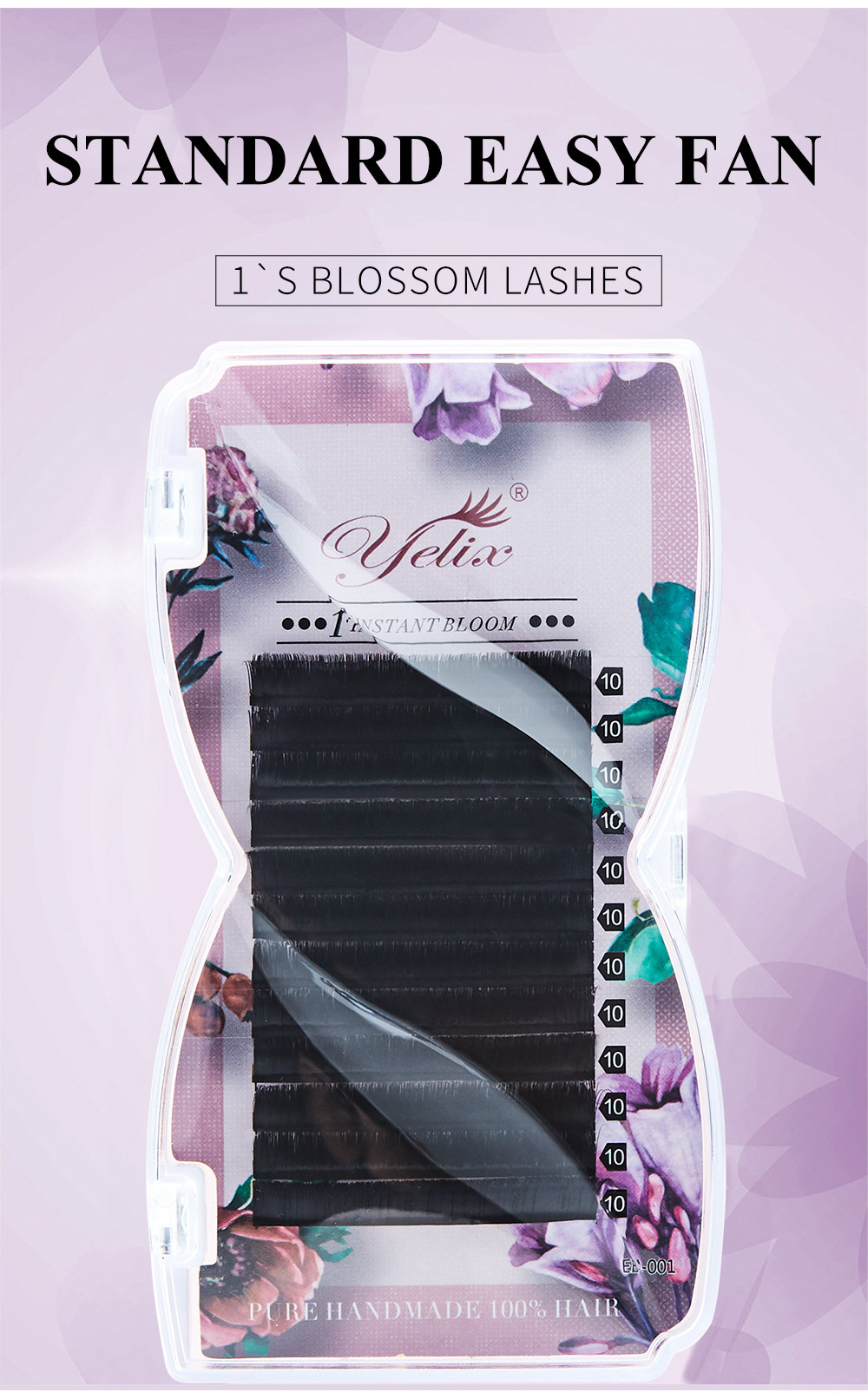 Yelix Eyelash Extension Super Easy Fan Volume Lash Extensions 0.05mm 8 ...