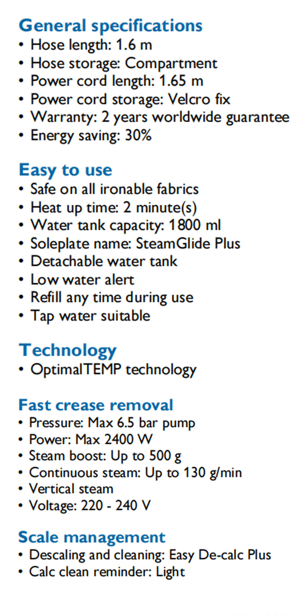 Philips PerfectCare Compact Plus Steam Generator Iron PSG6024/30 ...