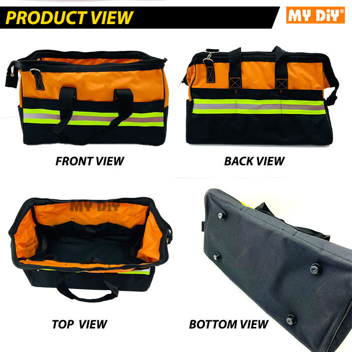 Mydiyhomedepot - 18 Inch Heavy Duty Tool Bag With Safety Reflective ...