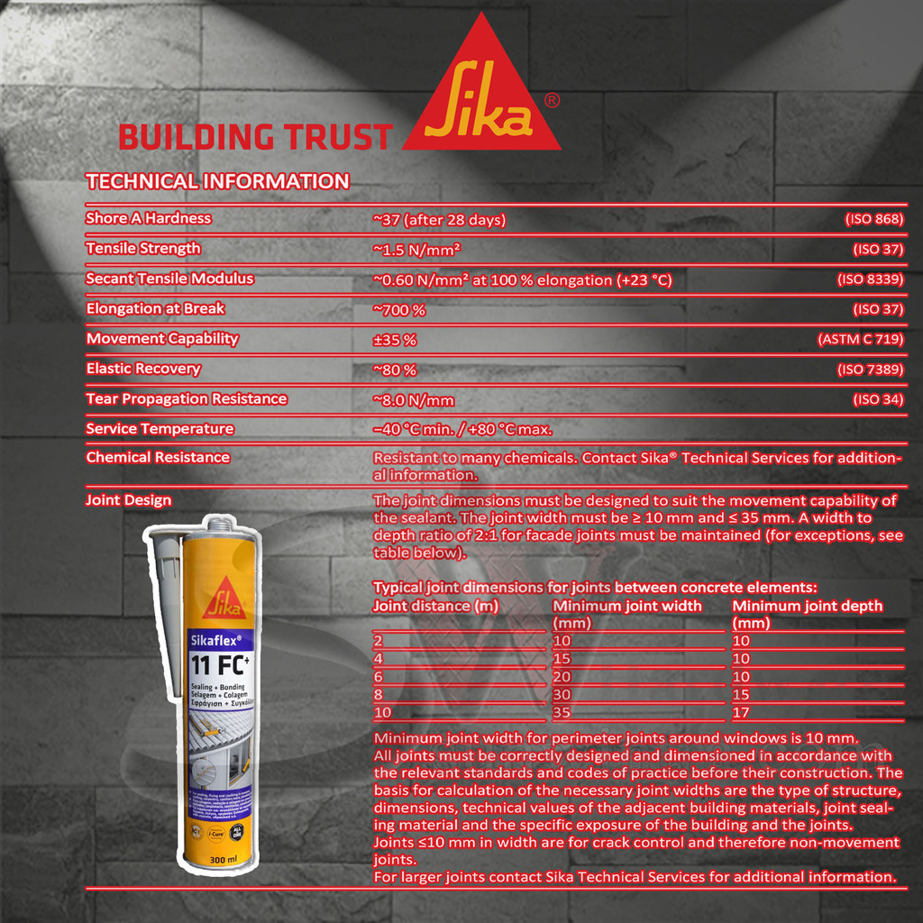 SIKA SIKAFLEX®-11 FC+ MULTIPURPOSE ELASTIC ADHESIVE & JOINT SEALANT ...