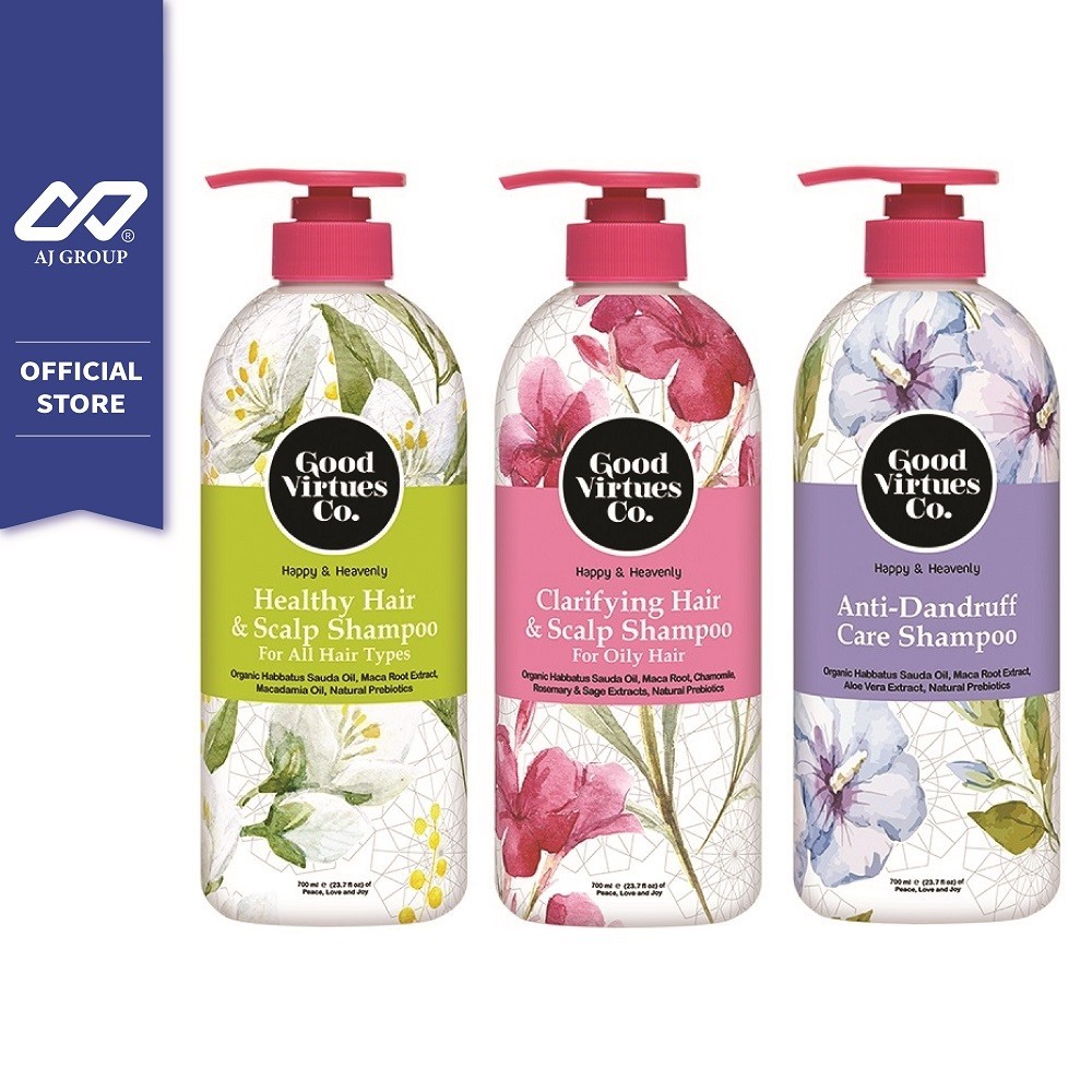 GOOD VIRTUES CO. Happy & Heavenly Scalp Scare Shampoo (700ml) [Anti ...