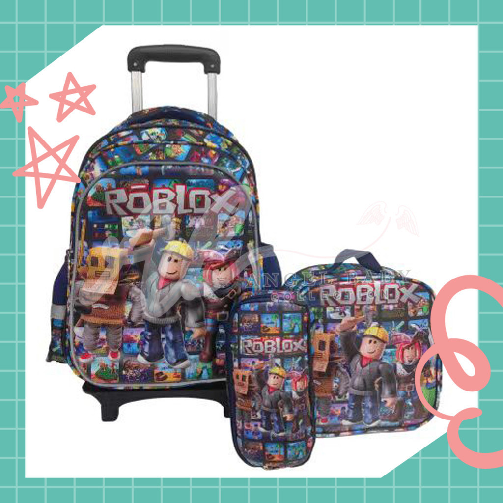 iSchoolDy Kids Trolley Beg Roblox Spiderman Melody Kuromi 15' School ...