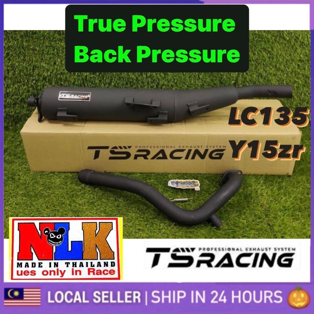 LC135 Y15ZR Y15 28mm 32mm NLK Racing Exhaust True Back Pressure TS ...