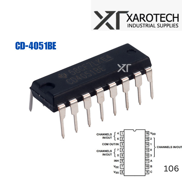 CD4051BE CMOS Analog Multiplexers/Demultiplexers with Logic Level ...