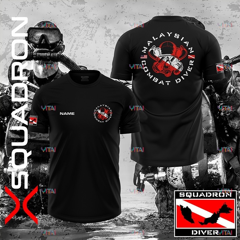 Malaysian Combat Diver V2 Inner Microfiber T-shirt Short Sleeve T-shirt ...