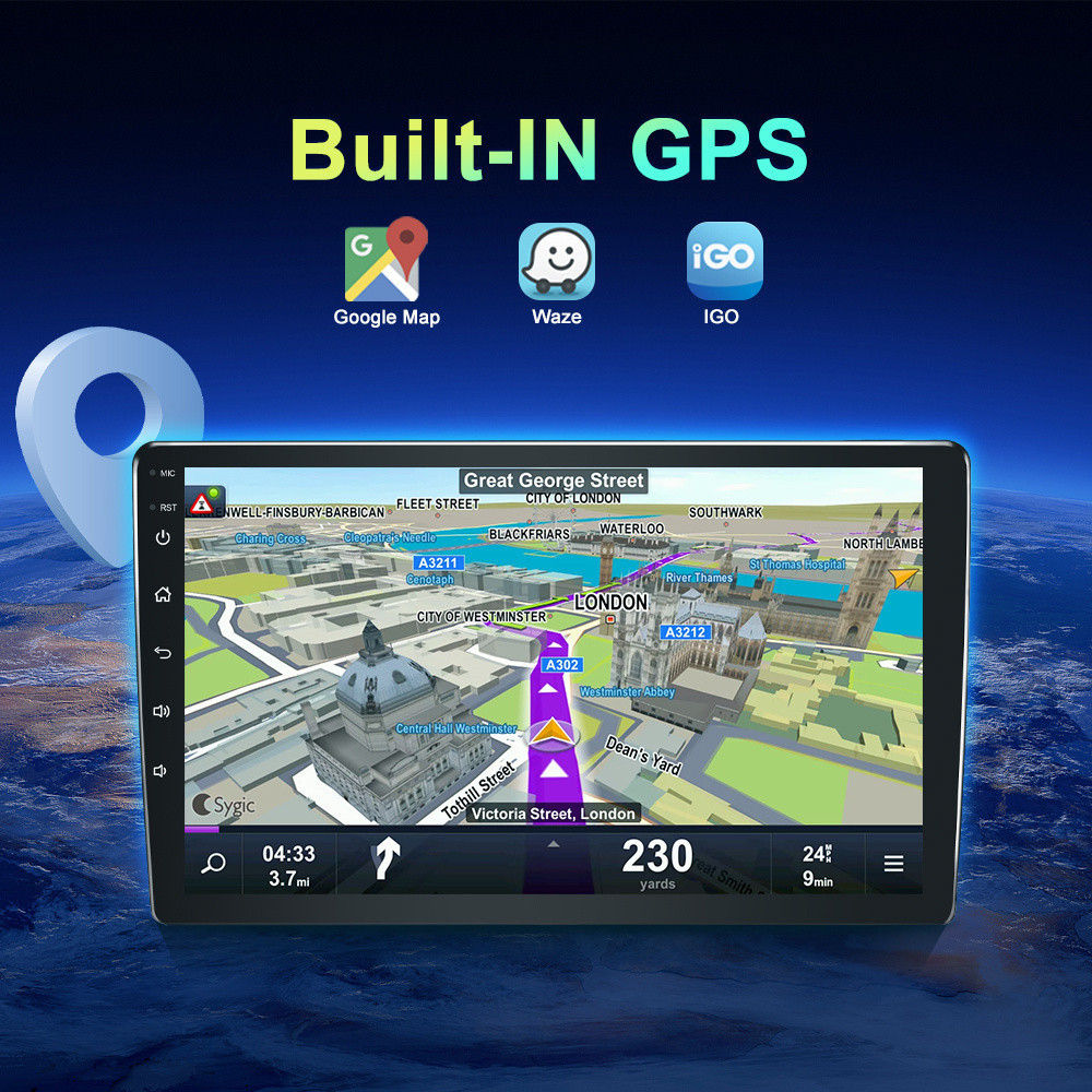 (4GB+32GB QLED DSP)9/10.1" Universal 2din Android 12 Car Radio ...