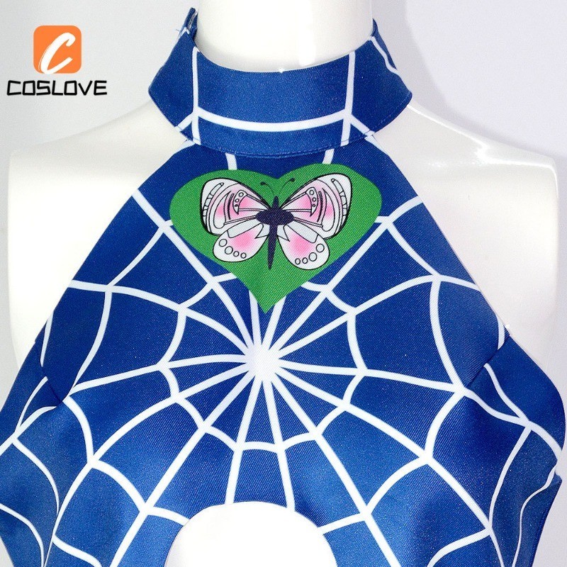 Anime JoJo's Bizarre Adventure Jolyne Cujoh Prison Cosplay Full Set ...