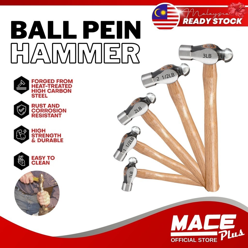 Ball Pein Hammer DIY Tool Carpenter And Mechanic Engineer Hammer Tukul ...