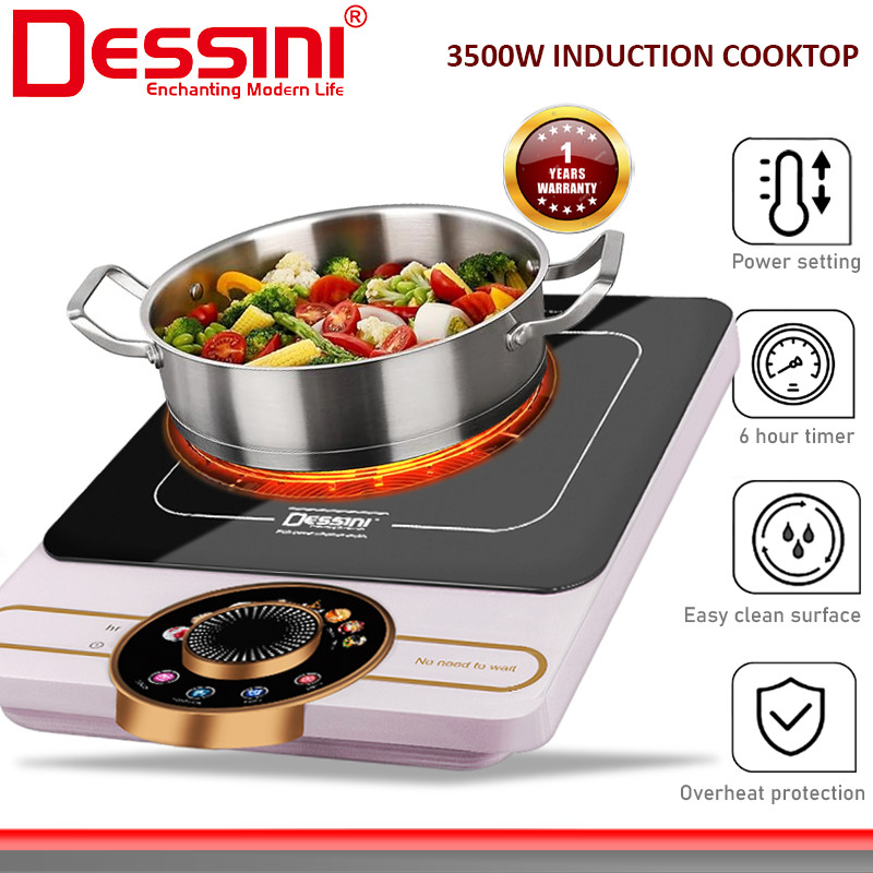 DESSINI ITALY Electromagnetic Induction Hob Cooker Touch Control ...