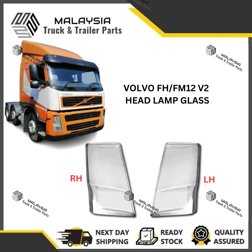 VOLVO FH/FM12 V2 HEAD LAMP GLASS LEFT RIGHT 20379428 20379429 | Shopee ...