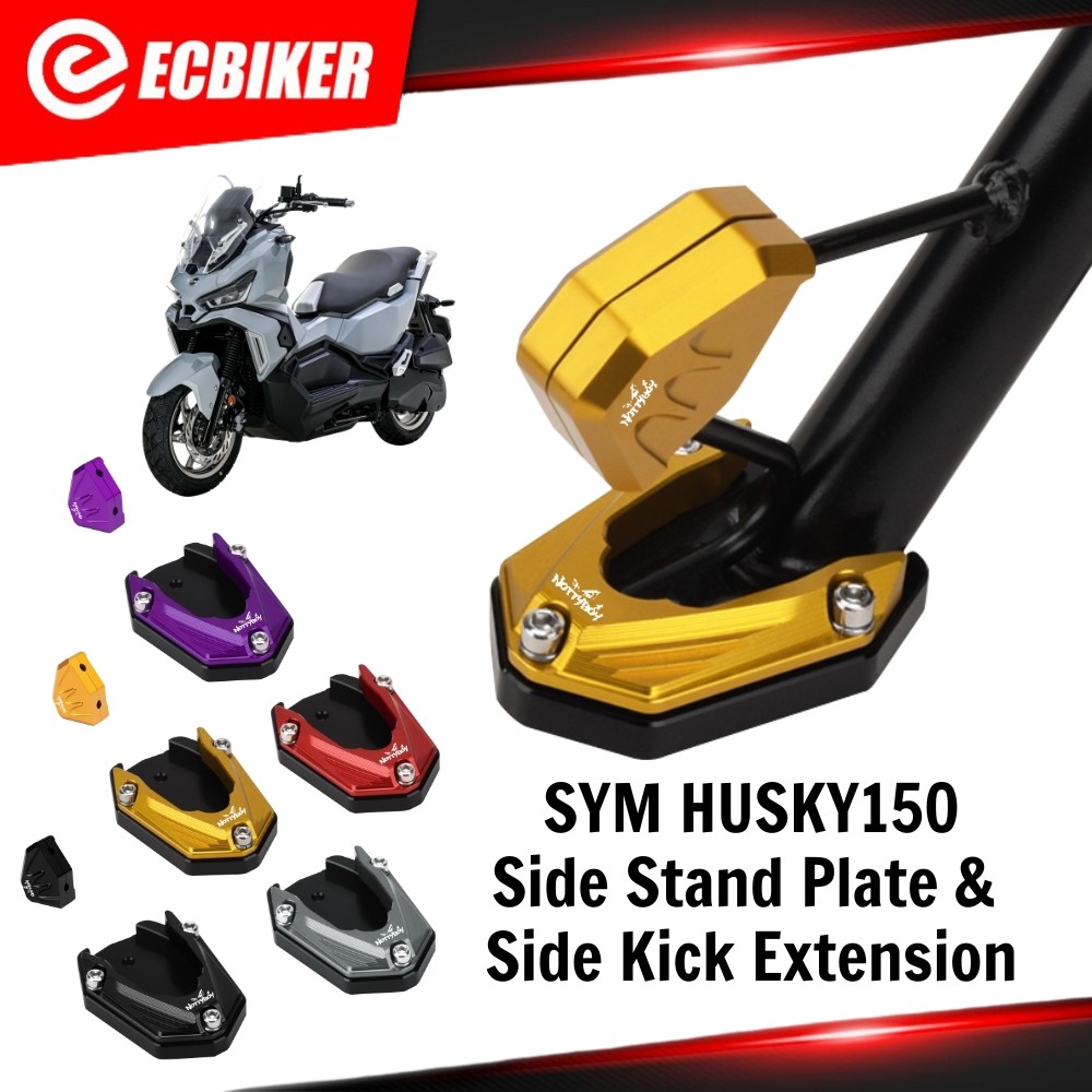 SYM Husky150 Side Stand Plate Enlarge Stand & Side Stand Kick Extension ...