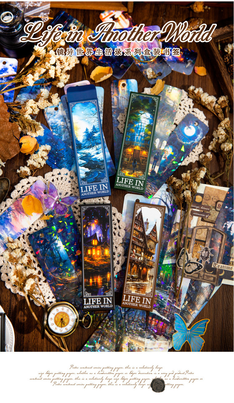 Mr. Paper 20 sheets/box bookmark Dreamy Art Style Romantic snow scene ...