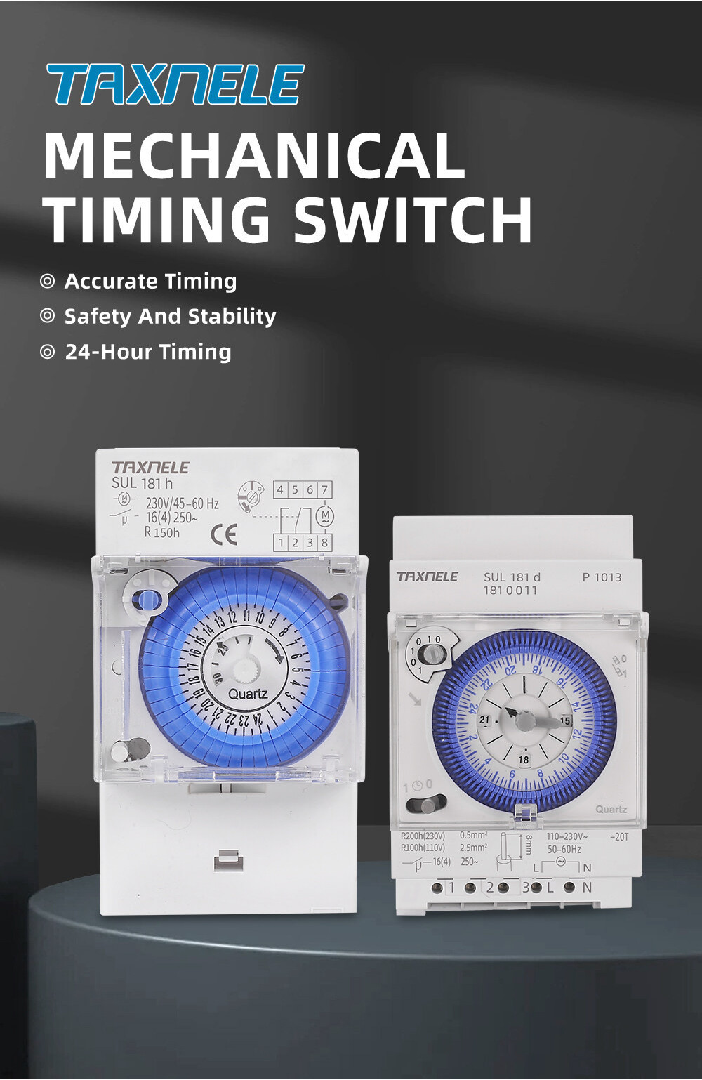 SUL181h SUL181d Mechanical Timer 24 hours Time Switch Relay Electrical ...